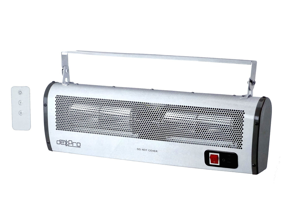 3kW REMOTE Electric Air Curtain Screen Heater High Level Entrance Over ...